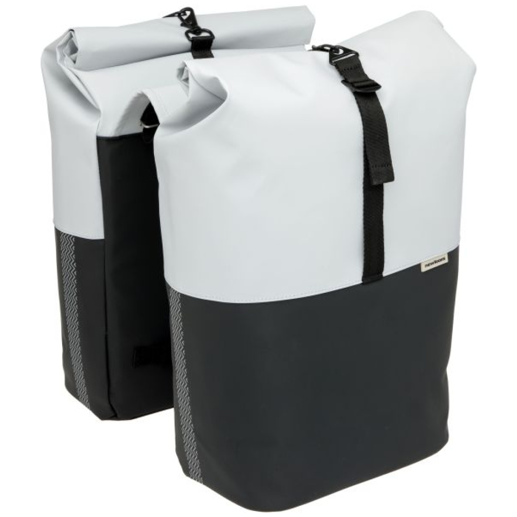 New Looxs Tas Nyborg 34L Dubbel Achter Light Grey/Zwart Light Grey ...