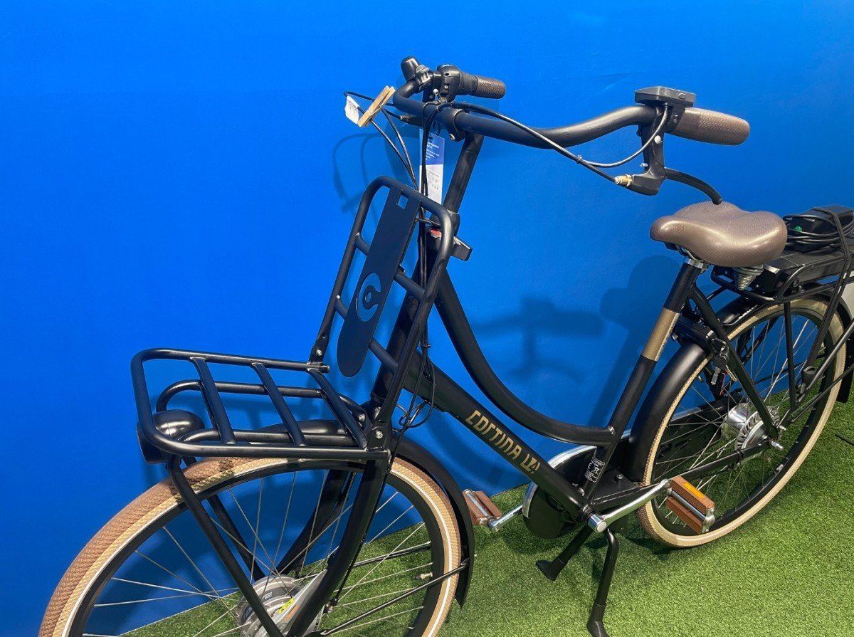 Cortina E-U4 Transport (nieuwe 500wh accu) Jet Black Matt Dames 2022 ...